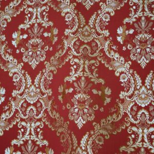 Damask Upholstery and Drapery, Jacquard Fabric Sold by The Yard (Burgandy)