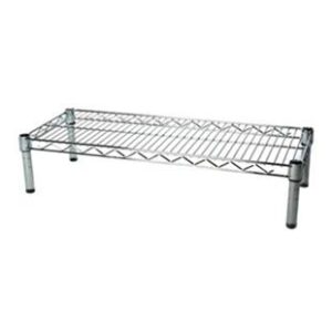 shelving inc. 12" d x 24" w chrome wire shelving with 1 tier shelf, weight capacity 800lbs per shelf