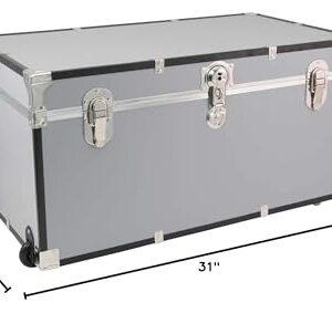 BBB Mercury Luggage/Seward 31-Inch Oversized Storage Trunk in Alloy