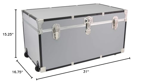 BBB Mercury Luggage/Seward 31-Inch Oversized Storage Trunk in Alloy