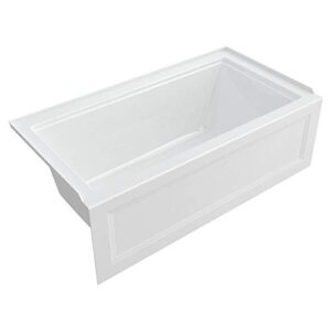 american standard 2544202.02 town square s 60"x32" bathtub-left drain in white