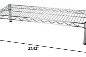 Shelving Inc. 12" d x 24" w Chrome Wire Shelving with 1 Tier Shelf, Weight Capacity 800lbs Per Shelf