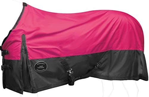 Showman 600 Denier Ripstop Nylon Turnout Waterproof Horse Sheet (Pink, 76")