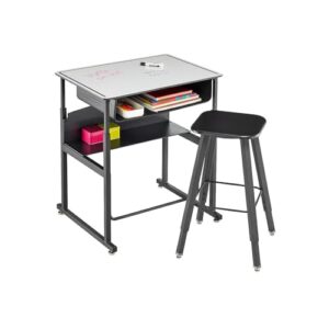 Safco Alphabetter Desk, 28" x 20", Dry Erase Classroom and Home School Desk