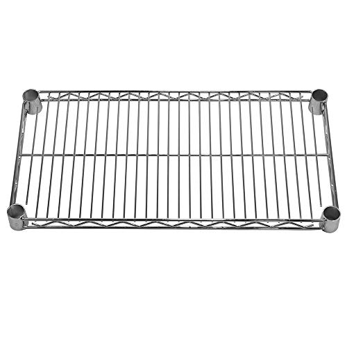 Shelving Inc. 12" d x 24" w Chrome Wire Shelving with 1 Tier Shelf, Weight Capacity 800lbs Per Shelf