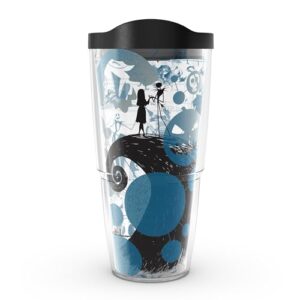 tervis disney nightmare before christmas 25th anniversary made in usa double walled insulated tumbler travel cup keeps drinks cold & hot, 24oz, classic