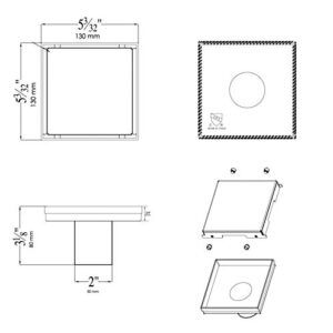 Alfi ABSD55B-PSS Shower Drain, Polished Stainless Steel