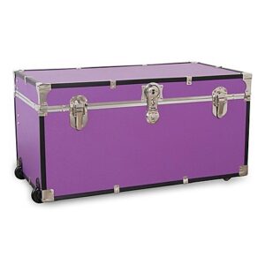 bbb mercury luggage/seward 31-inch oversized storage trunk in purple