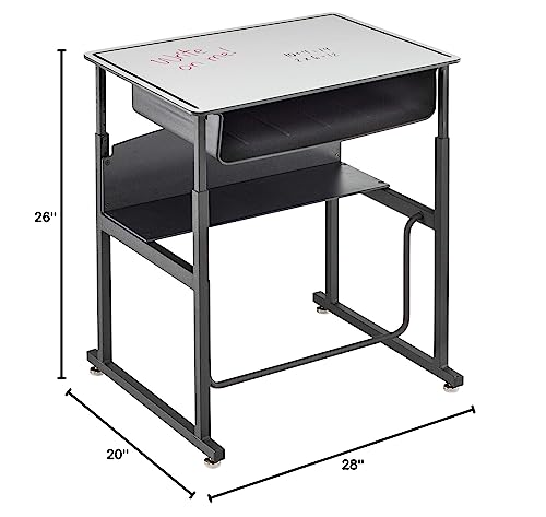 Safco Alphabetter Desk, 28" x 20", Dry Erase Classroom and Home School Desk