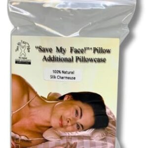 SAVE MY FACE! Pillow The Original Anti-Wrinkle PILLOWETTE Additional Le Grand Pillowcase (Gold, Silk)