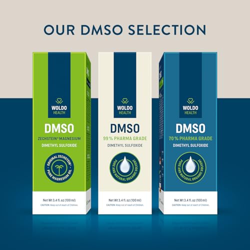 DMSO 99.9% Pharmaceutical Grade with 99.9% Purity & Low Odor - 3.38oz (Dimethyl Sulfoxide) Glass Bottle with Dropper