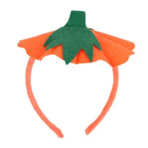 halloween headband pumpkin hat hair bands hair hoop halloween costume dress up party supplies (orange)