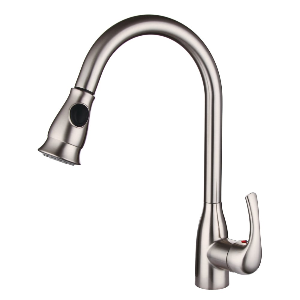 InFurniture F-K766QY1-BN Kitchen Faucet, Brush Nickel