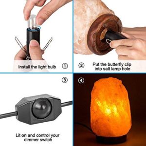 6 Pack Salt Lamp Bulbs,Plug in Wax Warmer Bulbs,Incandescent Bulbs,Replacement Light Bulbs for Himalayan Salt Lamps and Plug in Wax Diffuser,Salt Night Lights 25 Watt E12 Socket