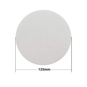 PZRT 1-Pack 12.5cm Qualitative Filter Paper Fast Speed Round Laboratory Filter Paper Chemical Analysis Industrial Oil Testing Funnel Filter Paper