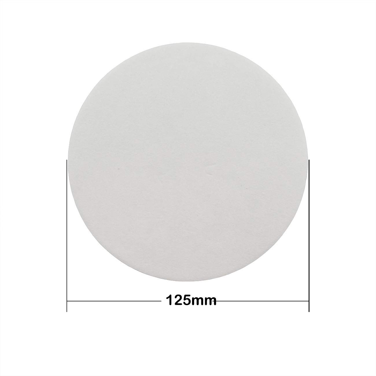 PZRT 1-Pack 12.5cm Qualitative Filter Paper Fast Speed Round Laboratory Filter Paper Chemical Analysis Industrial Oil Testing Funnel Filter Paper