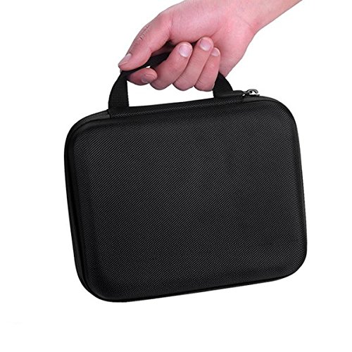 Essential Oil Carrying Case Rectangle Case for Standard 5ml 10ml 15ml Orificer Bottle Dropper Bottle Roller Bottles Protection for up to 12 Bottles - Bottles not Included (Black)