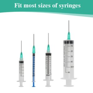 Shintop Dispensing Needle, 1 Inch 18G Blunt Tip Syringe Needles with Luer Lock for Refilling Glue, Inks and Syringes (Pack of 100)