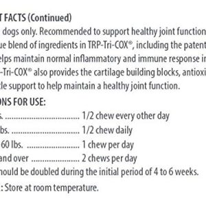 Dr. Tim's Tri-Cox Joint Mobility Chews for Chronic Joint Pain or Joint Injuries, 60 ct., Green (TRICOX60)