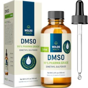 dmso 99.9% pharmaceutical grade with 99.9% purity & low odor - 3.38oz (dimethyl sulfoxide) glass bottle with dropper