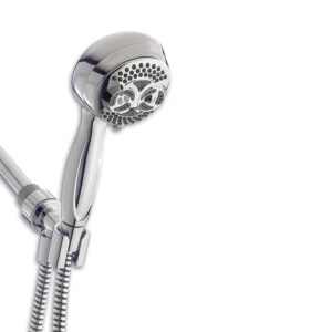 waterpik dsl653e twin turbo, showerhead, hand-held, 6 settings, chrome - quantity 1