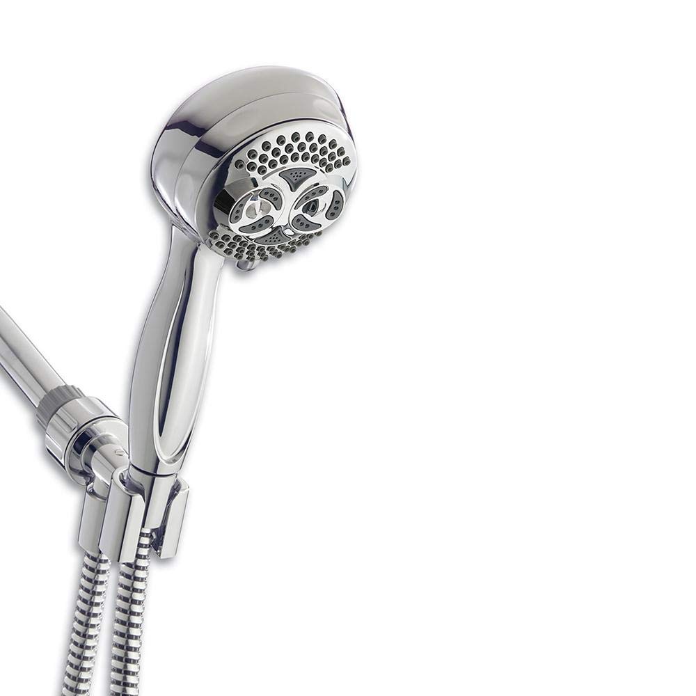 Waterpik DSL653E Twin Turbo, Showerhead, Hand-Held, 6 Settings, Chrome - Quantity 1