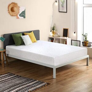 sleeplace 7 inch memory foam mattress, white (queen)