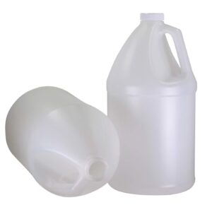 Pinnacle Mercantile 1-Gallon Plastic Jug (2 -Pack) Reusable, Food-Safe, BPA Free | Heavy-Duty HDPE Containers for Water, Sauces, Soaps, Detergents, Liquids | Screw-On Cap …