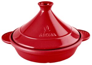 aroma housewares, ruby red aroma doveware 11 inch tagine,