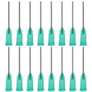 shintop dispensing needle, 1 inch 18g blunt tip syringe needles with luer lock for refilling glue, inks and syringes (pack of 100)