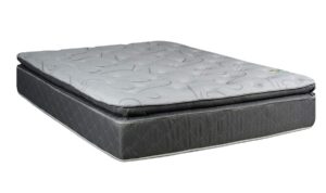 greaton medium plush foam encased hybrid pillowtop innerspring fully assembled mattress, good for the back, full xl, size