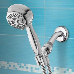 Waterpik DSL653E Twin Turbo, Showerhead, Hand-Held, 6 Settings, Chrome - Quantity 1