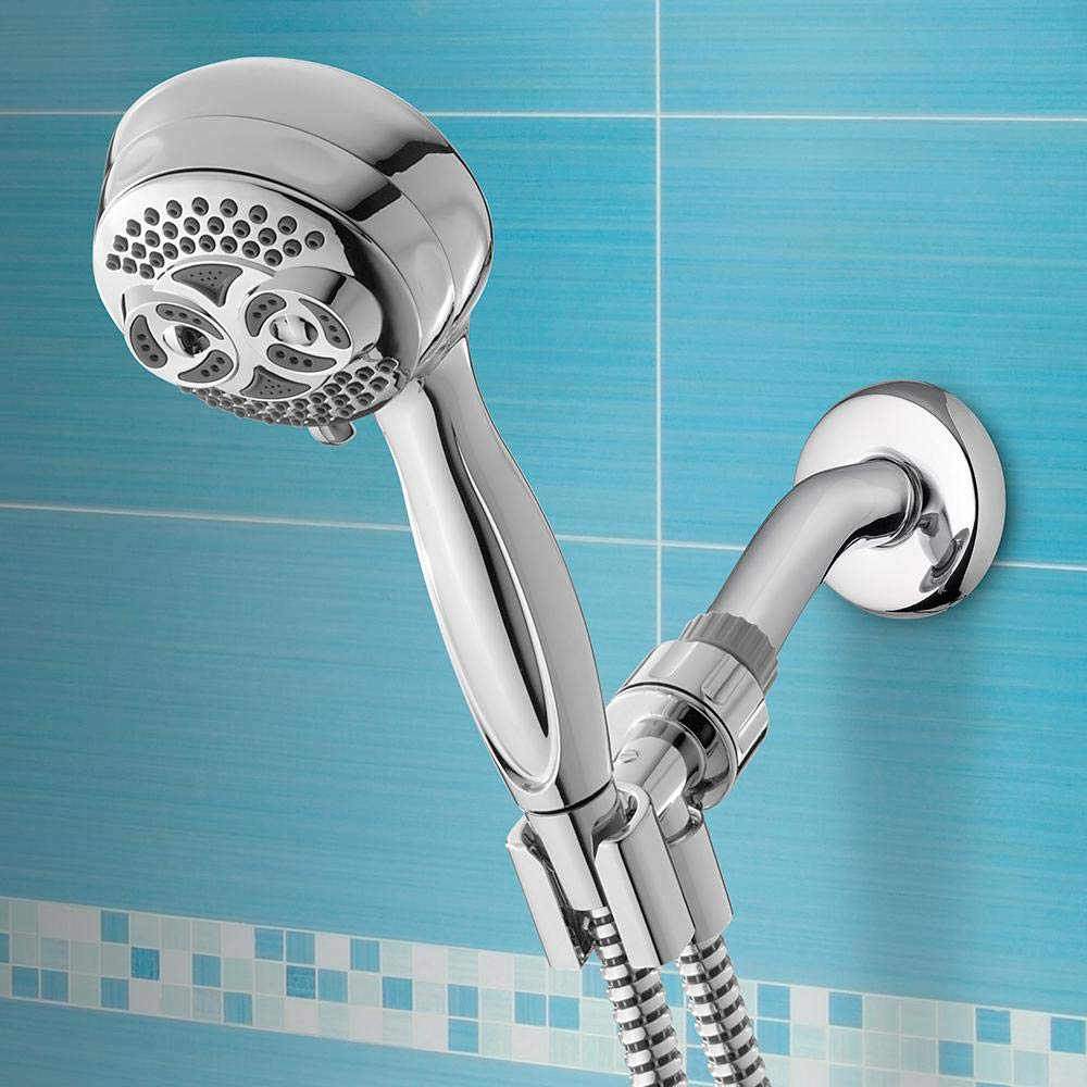 Waterpik DSL653E Twin Turbo, Showerhead, Hand-Held, 6 Settings, Chrome - Quantity 1