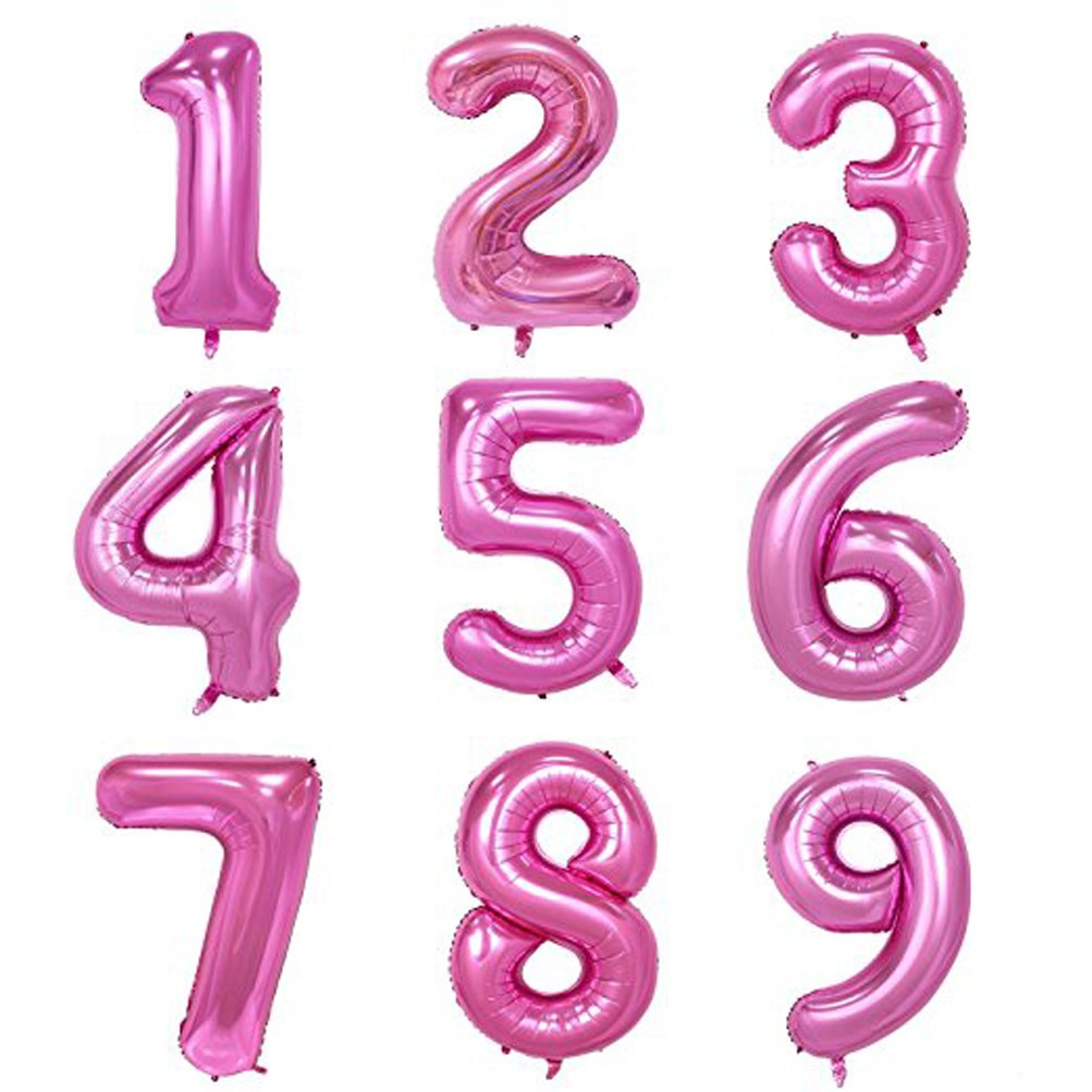 Tellpet Pink Number 2 Balloon, 40 Inch