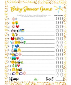 lotus-a baby shower games - fun guessing game girls boys babies gender neutral ideas shower party favorite adults games for baby shower activities