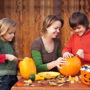 BESTonZON 4 Pack Pumpkin Carving Kit - Heavy Duty Stainless Steel Pumpkin Carving Tools for Kids and Adults Halloween Creative Carving