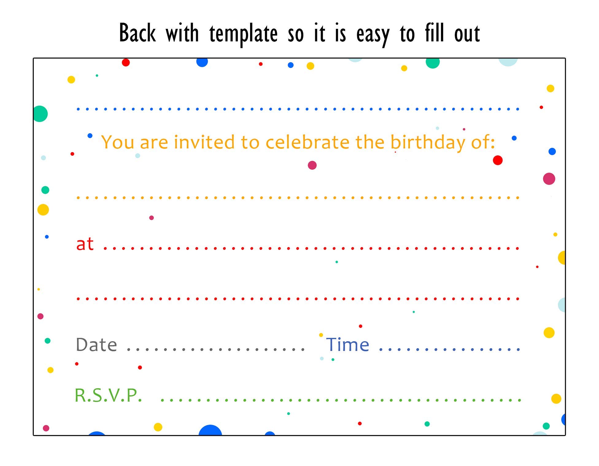 20 Funny Smilies Birthday Invitations for Children or Smiley Enthusiasts (with Envelopes)…