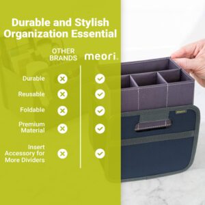 meori Mini Storage Box + Divider Insert Accessory, Collapsible Organizer Bin, Fabric Storage Cube, Reusable Gift Box