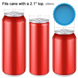 Silicone Soda Can Lids / Covers – Can Caps / Topper – Can Saver / Stopper – Fits standard soda cans (6 Pack, Assorted)