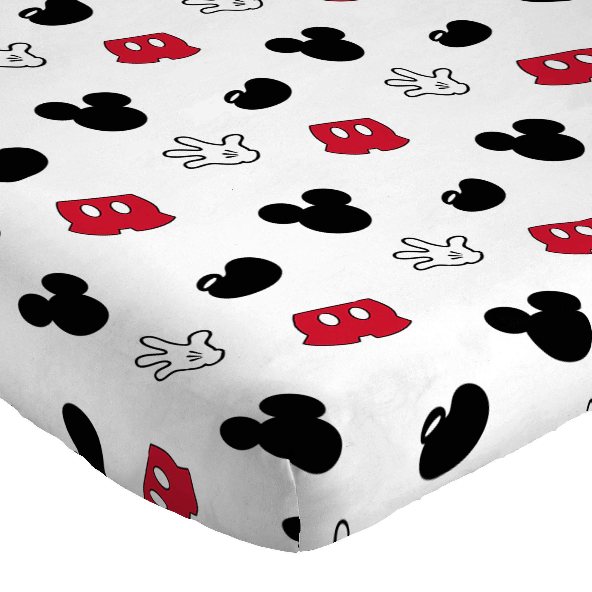 Jay Franco Disney Mickey Mouse Cute Faces Full Sheet Set - Super Soft and Cozy Kid’s Bedding - Fade Resistant Polyester Microfiber Sheets (Official Disney Product)