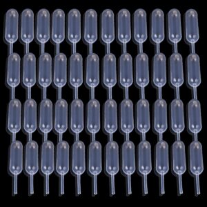 lanma 100pcs cupcakes pipettes 4ml plastic pipettes squeeze transfer pipettes for strawberries chocolate ice cream mini dropper