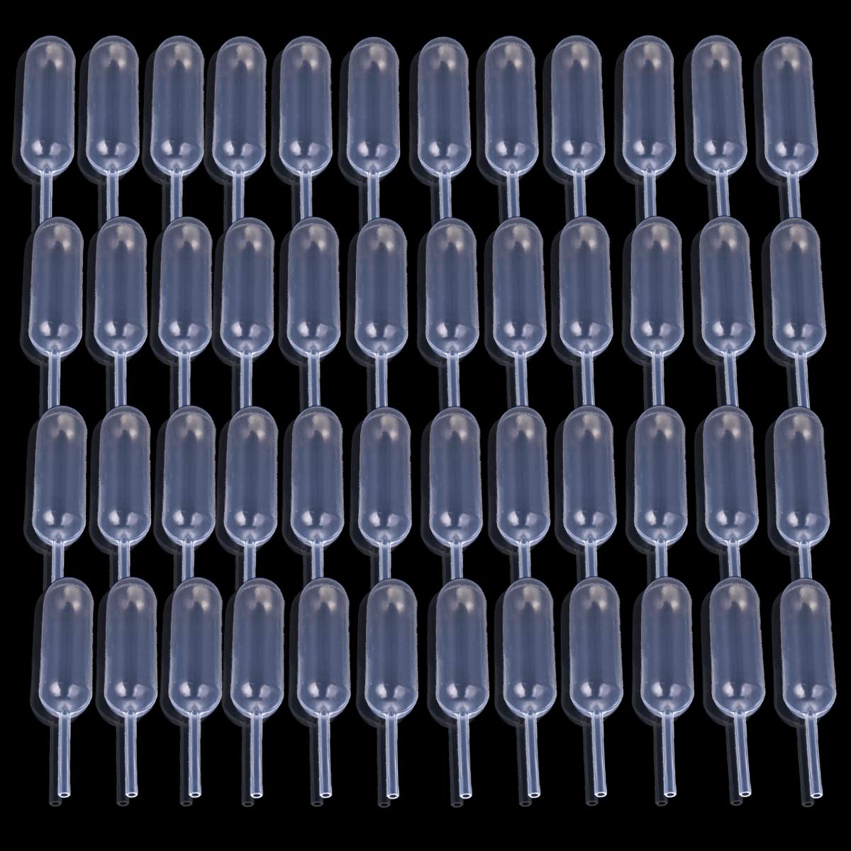 LanMa 100pcs Cupcakes Pipettes 4mL Plastic Pipettes Squeeze Transfer Pipettes for Strawberries Chocolate Ice Cream Mini Dropper