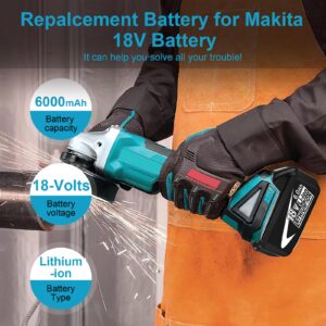 Moticett Replacement Battery for Makita 18V Battery 6.0Ah BL1815 BL1850B BL1860B BL1860 BL1830 BL1840 Compatible with Makita Battery 18V Cordless Power Tools 4Packs