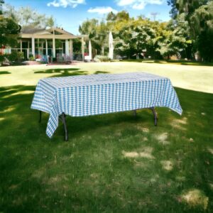 Oojami 3 pc Oktoberfest Table Cover Large Tablecloth for 8 Chairs Table & Oktoberfest Letter Banner Value Party Pack