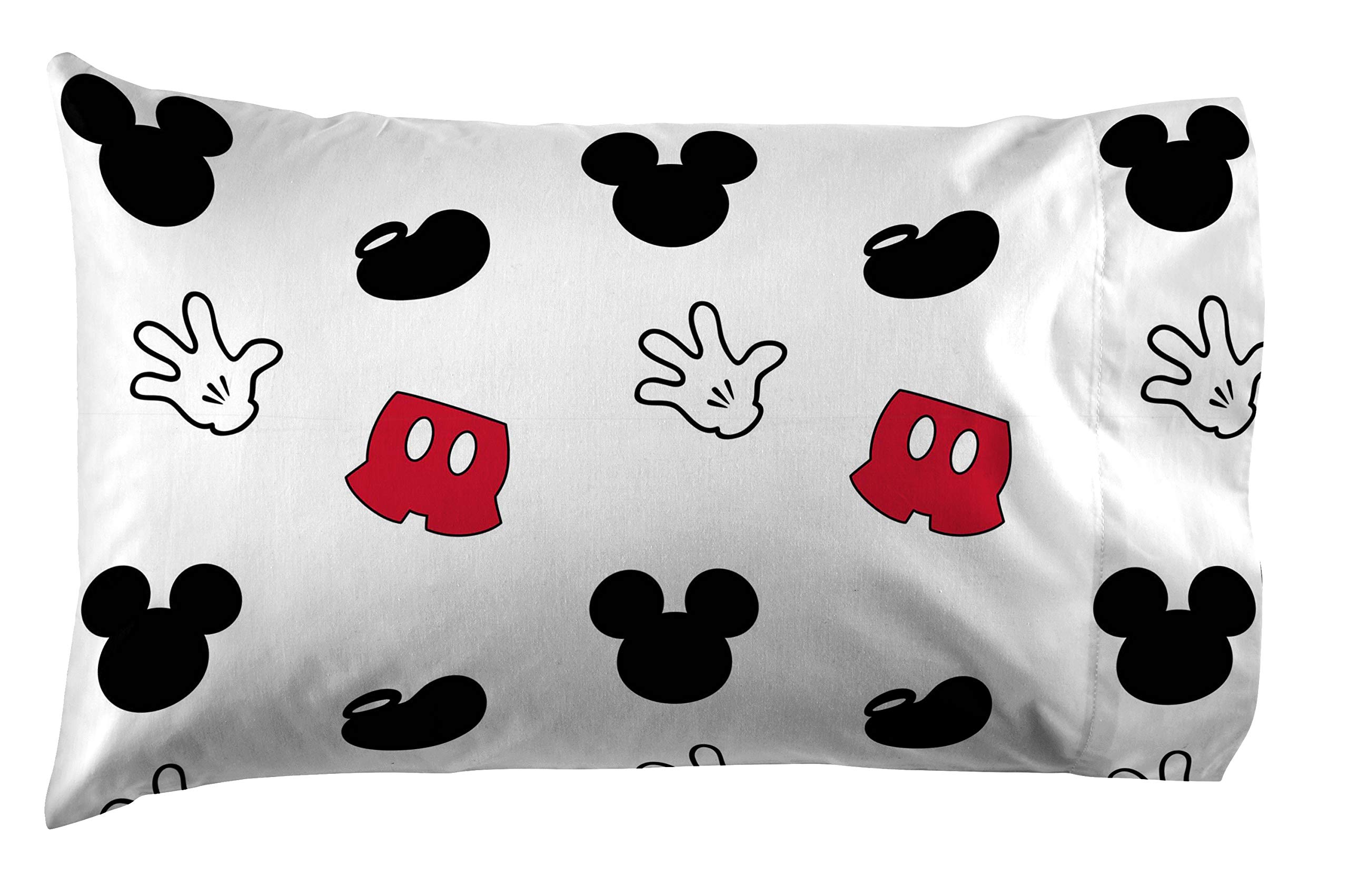 Jay Franco Disney Mickey Mouse Cute Faces Full Sheet Set - Super Soft and Cozy Kid’s Bedding - Fade Resistant Polyester Microfiber Sheets (Official Disney Product)