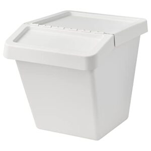 ikea sortera recycling bin with lid white 702.558.99 size 16 gallon