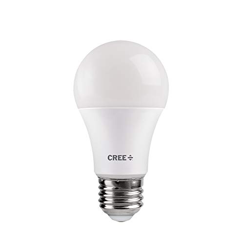 Cree Lighting TA19-04530MDFH25-12DE26-1-12 6-1-12 A19 40W Equivalent LED Bulb (Dimmable) 460 lumens Bright White 3000K, (Pack of 2)