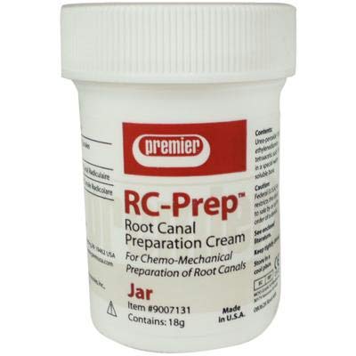 RC-Prep Root Canal Prep Cleanser Urea Peroxide and EDTA Jar 18g Each