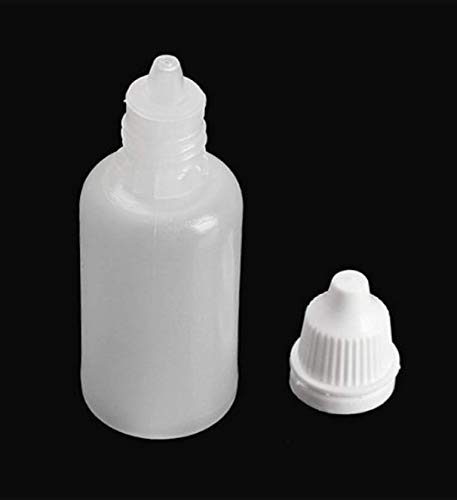 24 Pcs 30ml 1 oz Empty Squeezable Soft Plastic Dropper Bottle Eye Liquid Dropping Container with Screw On Cap for Essential Oil Sample Liquid Reagent Cosmetic Lab Drops