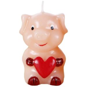 joewyle cake topper birthday candles decorations little pig